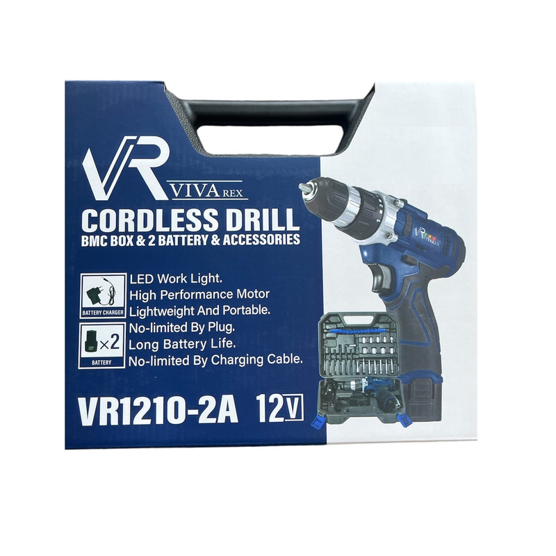 دریل پیچگوشتی شارژی 12 ولت دو باتری ویوارکس VR1210-2A – کالانت