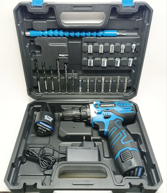 دریل شارژی 12 ولت دو باتری 28 عددی ویوارکس VR12V-2A – کالانت